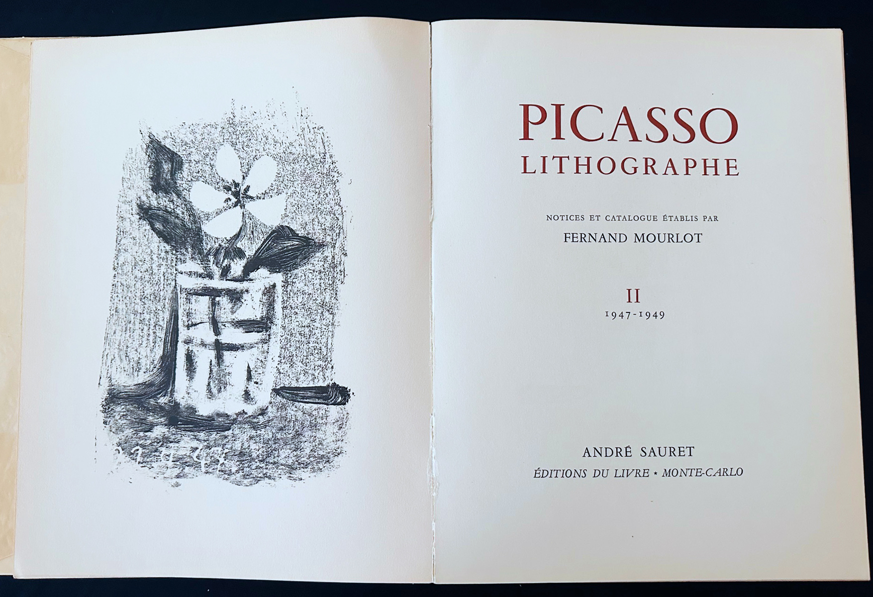Picasso Lithographe 2. 1950. With two original lithographs by Picasso.